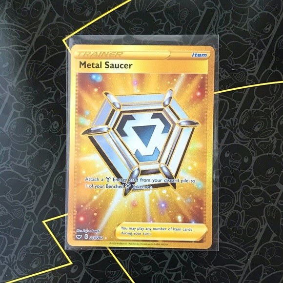 Pokemon | Games | Metal Saucer Trainer Gold Secret Rare Authentic ...